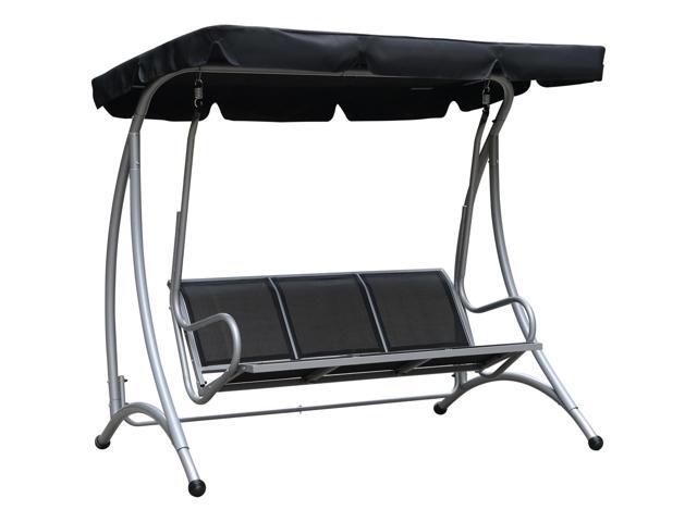 Click here for 3-Seat Patio Swing Chair  Outdoor Canopy Swing wit... prices