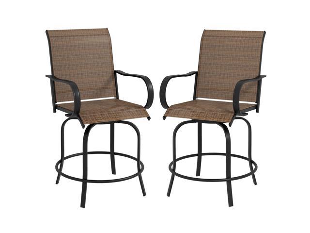 Click here for Outdoor Bar Stools with Armrests  Set of 2 360° Sw... prices