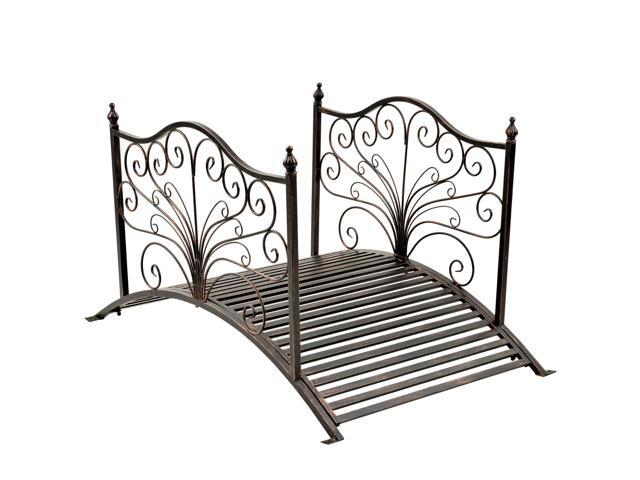 Click here for 4 Metal Arch Backyard Garden Bridge with Safety Si... prices