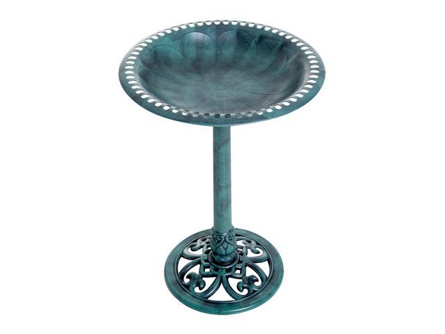 Click here for 28 Bird Bath Outdoor Resin Decor with Fleur De Lis... prices