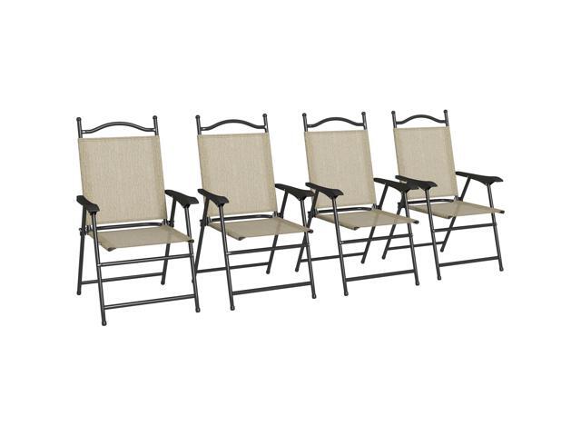 Click here for Folding Patio Chairs  Set of 4 Sports Chairs for A... prices
