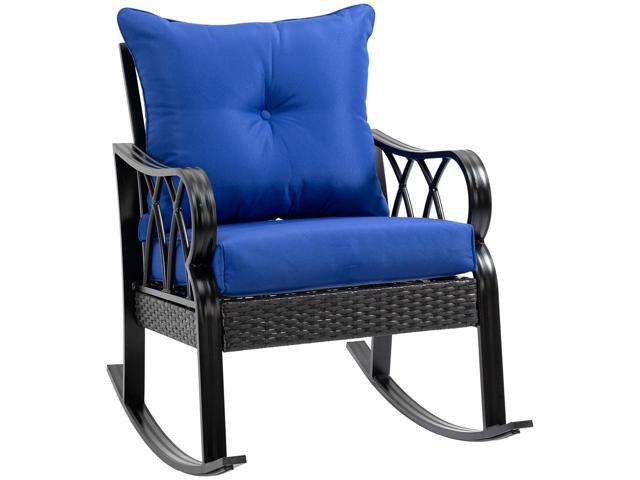 Click here for Outdoor Wicker Rocking Chair with Padded Cushions... prices