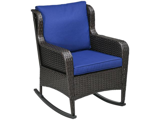 Click here for Outdoor Wicker Rocking Chair with Wide Seat  Thick... prices