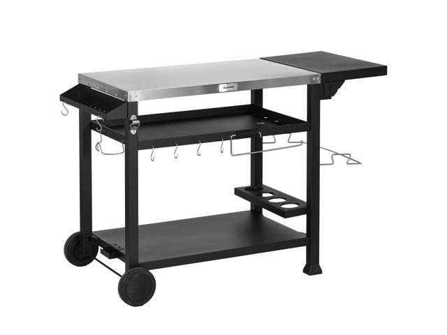 Click here for Outdoor Grill Cart with Foldable Side Table  46 x... prices