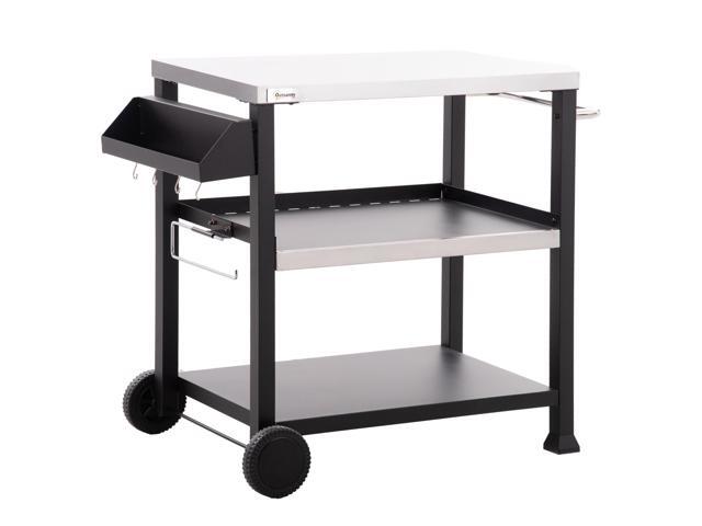Click here for Three-Shelf Outdoor Grill Cart with Stainless Stee... prices