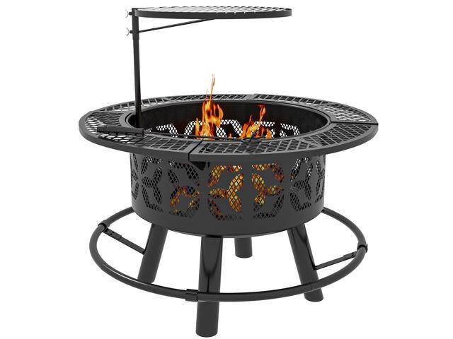 Click here for 2-in-1 Fire Pit  BBQ Grill  33 Portable Wood Burni... prices