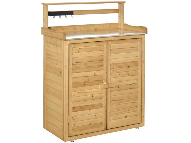 Click here for Garden Potting Bench Table Wooden Workstation Shed... prices