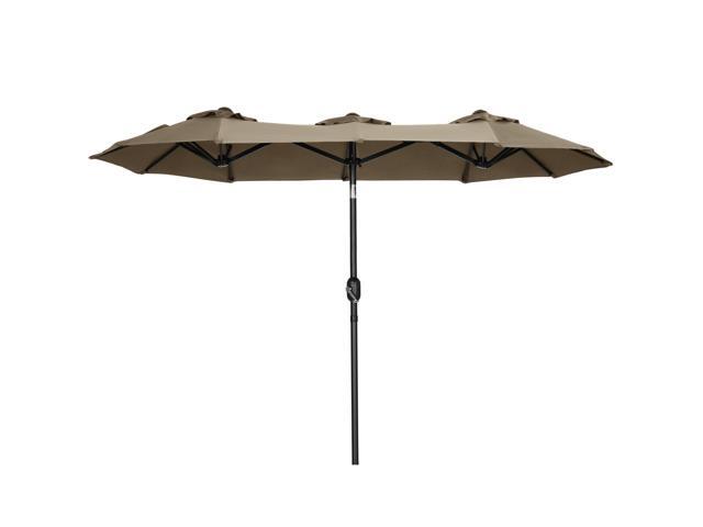 Click here for Double-sided Patio Umbrella 9.5 Large Outdoor Mark... prices