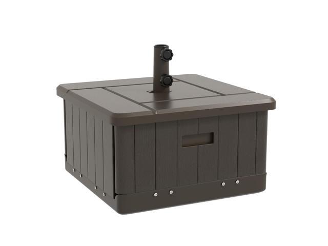 Click here for 3-in-1 Outdoor Umbrella Base  Coffee End Table  Fl... prices