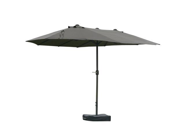 Click here for Patio Umbrella 15 Steel Rectangular Outdoor Double... prices