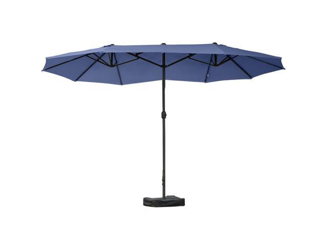 Click here for Patio Umbrella 15 Steel Rectangular Outdoor Double... prices