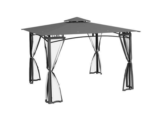 Click here for 10 x 12 Patio Gazebo with Netting  Double Roof Out... prices