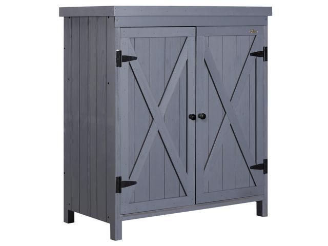 Click here for Garden Storage Cabinet  Outdoor Tool Shed with Gal... prices