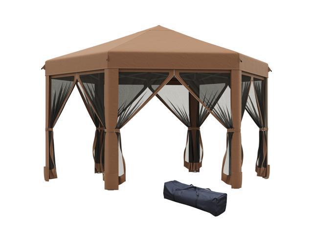 Click here for 13 x 11 Hexagonal Pop Up Gazebo  Heavy Duty Outdoo... prices