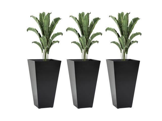 Click here for Set of 3 Tall Planters with Drainage Hole  28 Outd... prices
