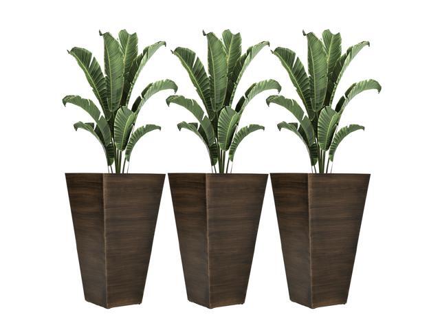 Click here for 28 Tall Outdoor Planters  Set of 3 Large Taper Pla... prices