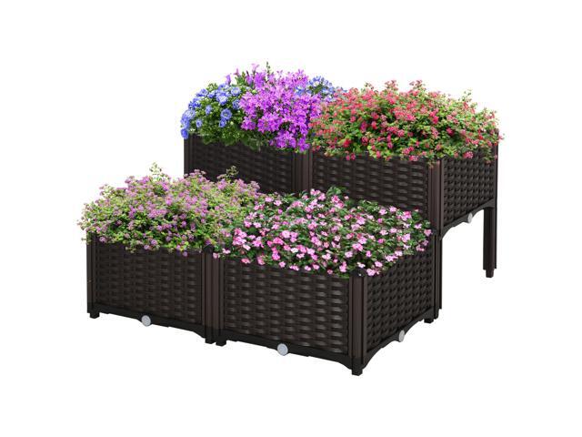 Click here for 4 Piece Raised Garden Bed with Legs  Self-Watering... prices