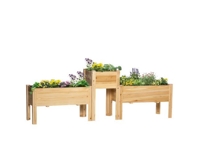 Click here for Raised Garden Bed Set of 3  Wooden Elevated Plante... prices
