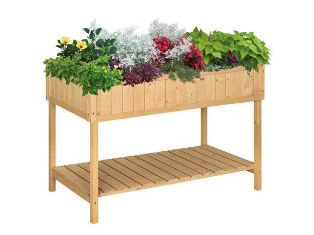 Click here for 43x18x30in Raised Garden Bed with 8 Pockets and Sh... prices