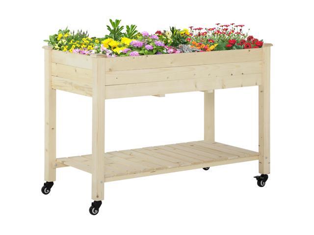 Click here for Raised Garden Bed  47 x 22 x 33  Elevated Wooden P... prices