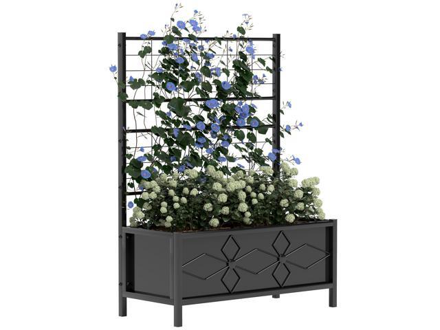Click here for Galvanized Raised Garden Bed with Trellis for Clim... prices