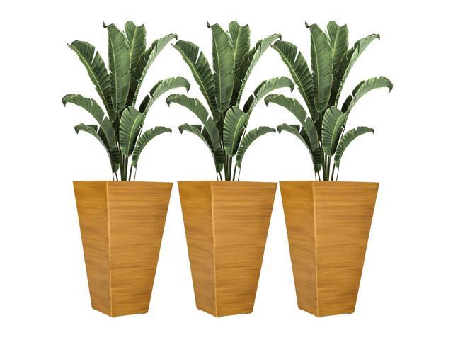 Click here for 28 Tall Outdoor Planters  Set of 3 Large Taper Pla... prices