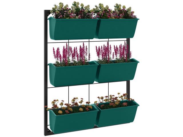 Click here for 3-Tier Wall Planter with 6 Pots for Indoor and Out... prices