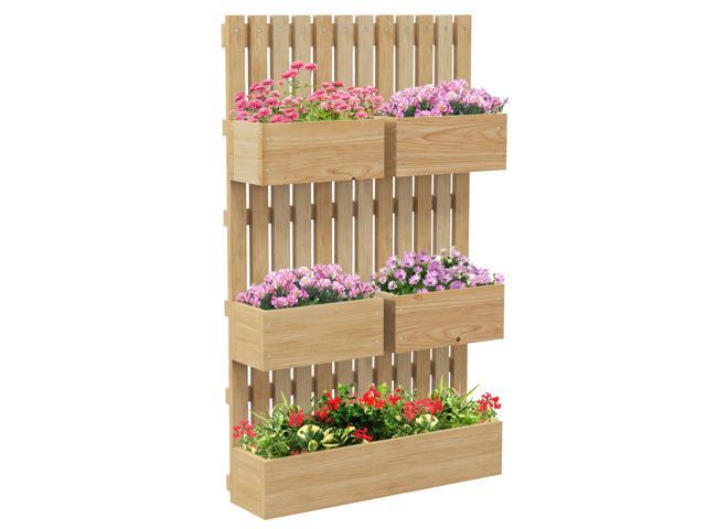 Click here for 5 Box Raised Garden Bed with Trellis for Vine Flow... prices