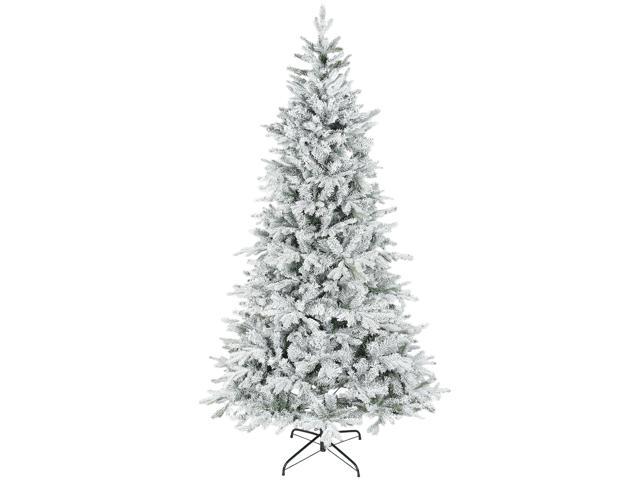 Click here for 7.5 ft Artificial Frosted Christmas Tree with Real... prices
