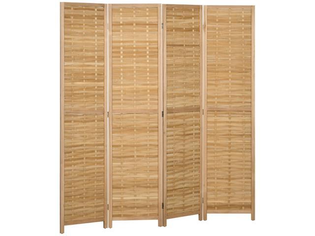 Click here for 4 Panel Room Divider  5.5 Tall Bamboo Portable Fol... prices