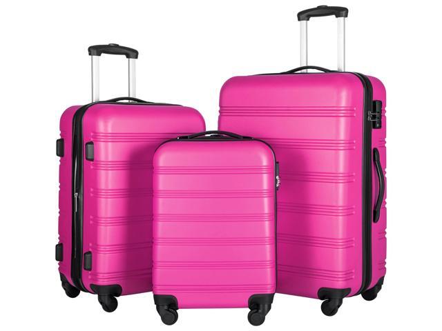 Click here for 3 Piece Luggage Set Hardside Spinner Suitcase with... prices
