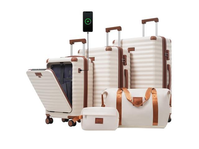 Click here for Luggage Sets 5 Piece with Front Opening  Hardside... prices