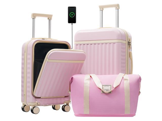 Click here for Front Opening Luggage Set 3 Piece  Hardside Carry... prices