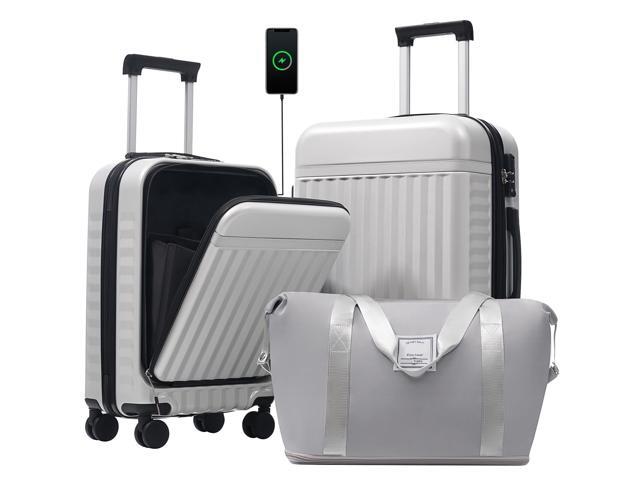 Click here for Front Opening Luggage Set 3 Piece  Hardside Carry... prices
