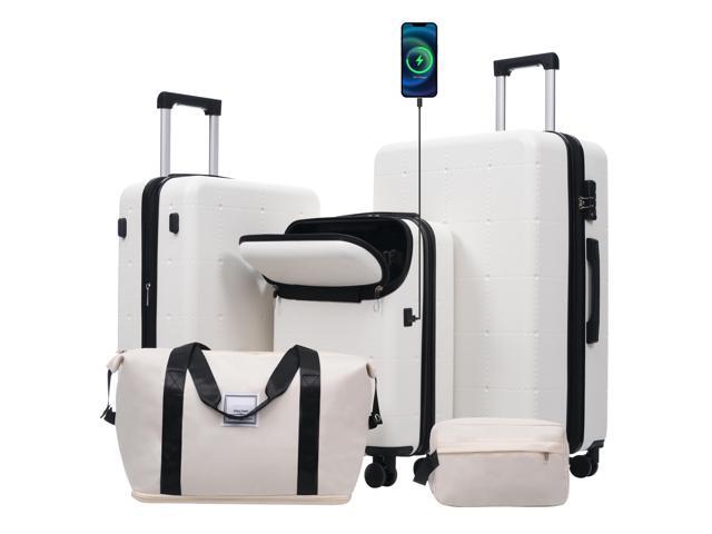 Click here for Hardside Luggage Set 5 Piece with Bags 20IN Half-o... prices