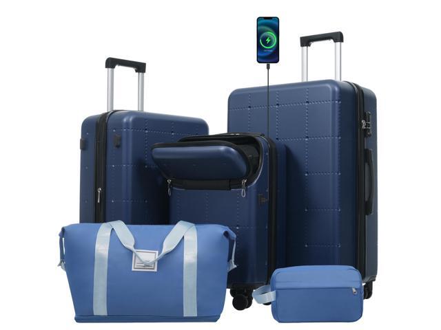 Click here for Hardside Luggage Set 5 Piece with Bags 20IN Half-o... prices