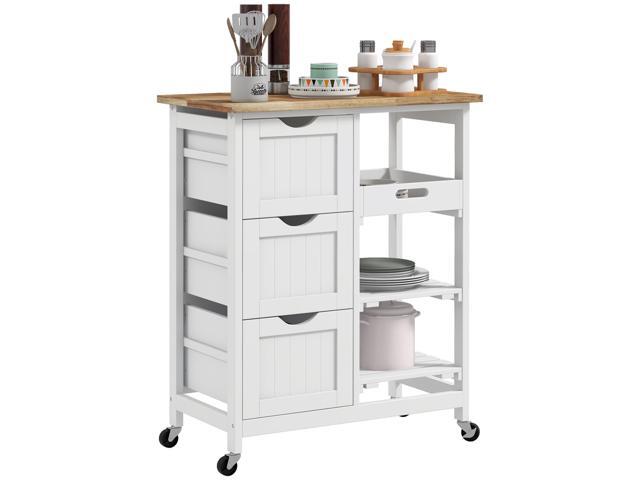 Click here for Rolling Kitchen Island Cart  Bar Serving Cart with... prices