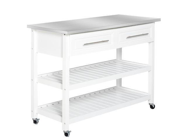 Click here for Kitchen Island with Stainless Steel Top  Open Shel... prices