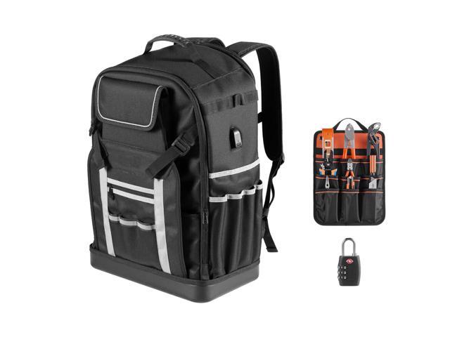 Click here for Tool Backpack 56 Pockets Splash-resistant Jobsite... prices