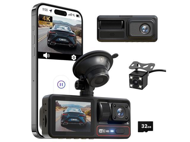 Click here for 3 Channel Dash Camera for Cars Triple Lens 4K+1080... prices
