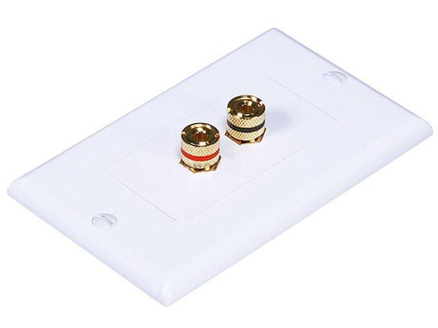 Click here for (5 Pack) Premium 2 Connector Banana Wall Plate - B... prices