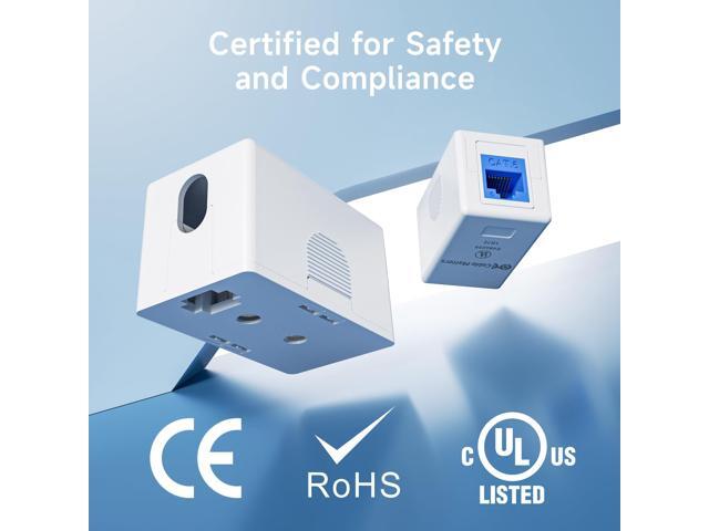 Click here for 5-Pack 1-Port Keystone Jack Surface Mount Box in W... prices