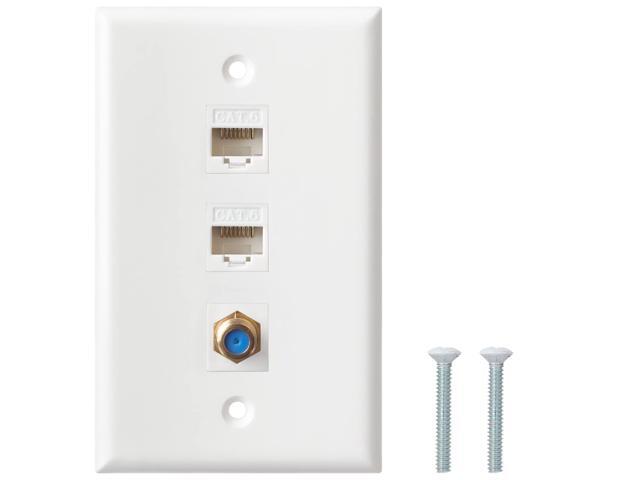 Click here for Wall Plate  2 Port Cat6 Keystone Female to Female... prices