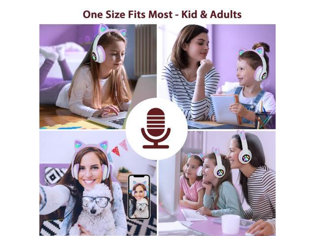 Click here for Bluetooth 6.0 Cat Ear Kids Headphones for Girls  L... prices