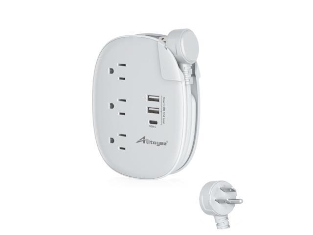 Click here for USB C Portable Travel Power Strip with 3 Outlets 3... prices