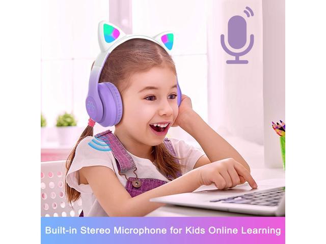Click here for Kids Bluetooth Wireless Over-Ear Cat Ear Headphone... prices