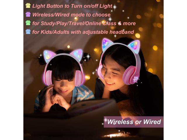 Click here for Kids Headphones Bluetooth  LED Light up Wireless/W... prices