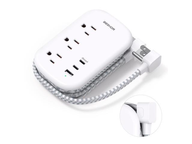 Click here for Flat Plug Power Strip  3 Outlets with 3 USB Ports(... prices