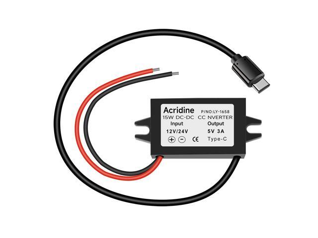 Click here for 1-Pack 12V/24V to 5V USB C Buck Converter 3A 15W T... prices