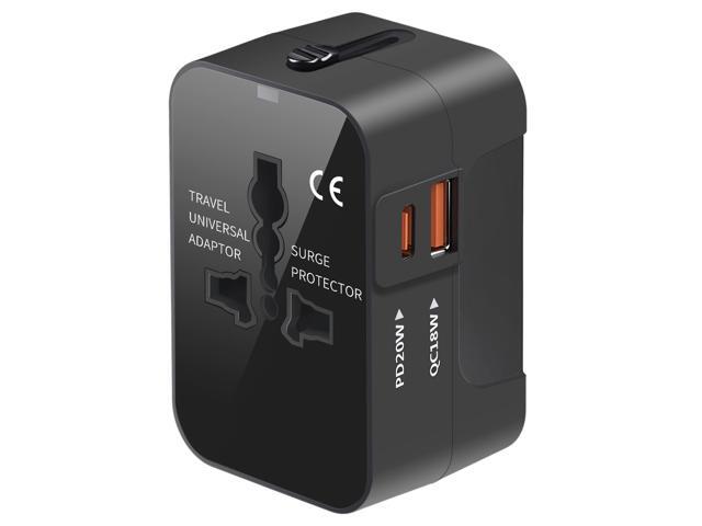 Click here for Travel Adapter with 3.0A PD USB-C & QC USB-A Ports... prices